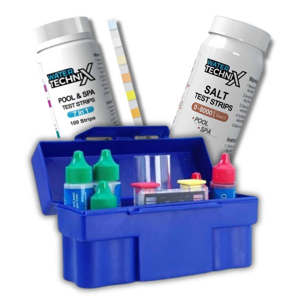 Water TechniX Test Kit & Salt Strips Bundle