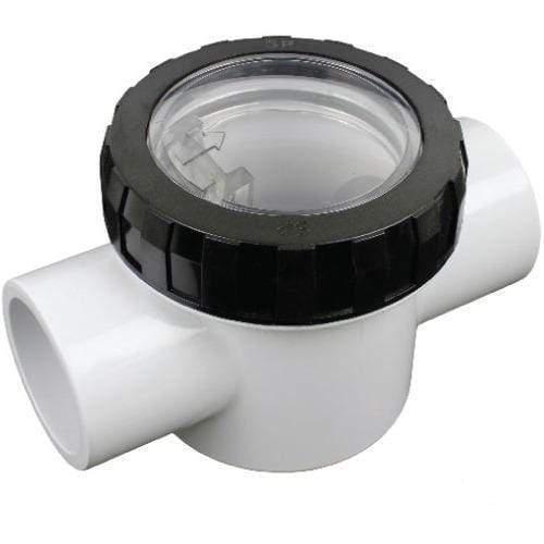 40mm PVC Check Valve for Spa Quip Pool Plumbing - Clear Lid